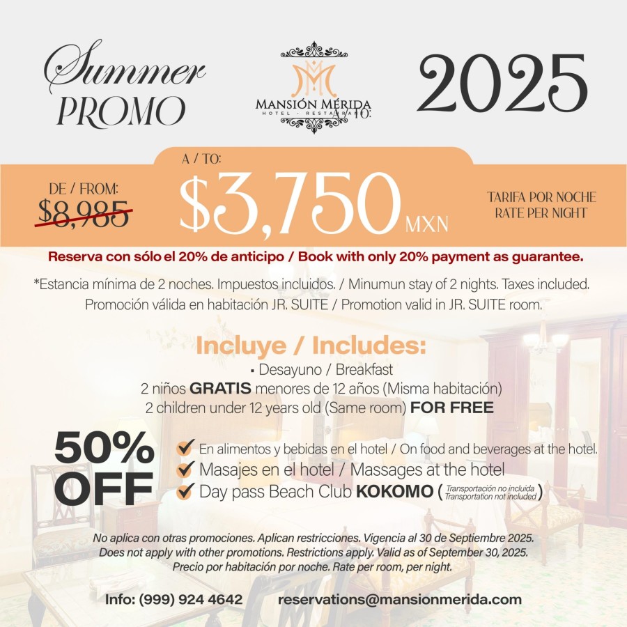 Mansión Mérida Hotel Boutique - Restaurant - Mérida