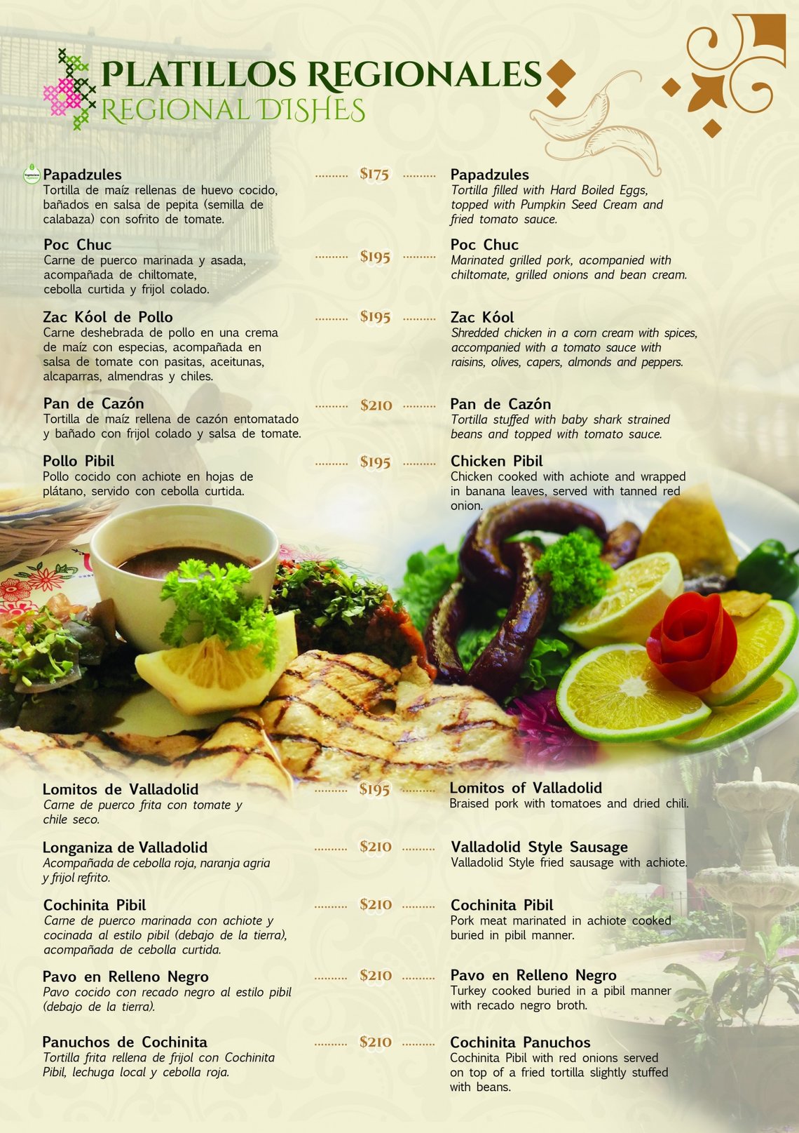 Platillos regionales / regional dishes - Hotel el Mesón del Marqués ...